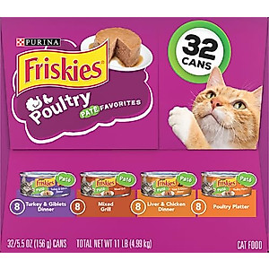 Purina Friskies. Classic Pate Poultry Favorites Cat Food Variety Pack (Variety Pack 1)