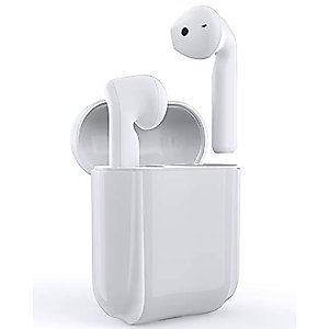 GPED Wireless Earbuds, Bluetooth 5.0 Earbuds Noise Cancelling Wireless Headphones 35H Cycle Playtime Hi-Fi APT-X CVC8.0 Sweatproof Earphones with mic, in-Ear Headset for iPhone Android (White)