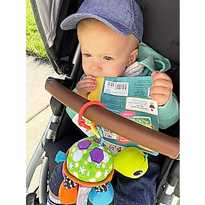 Tuffy Dinosaurs Big & Little Book - Washable, Chewable, Unrippable Pages With Hole For Stroller Or Toy Ring, Teether Tough, Ages 0-3 (Baby's Unrippable) (A Tuffy Book)