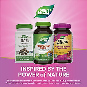 Nature's Way Fenugreek Seed, Traditional Lactation/Breastfeeding Support*, Non-GMO Project Verified, Vegan, 320 Capsules (Packaging May Vary)