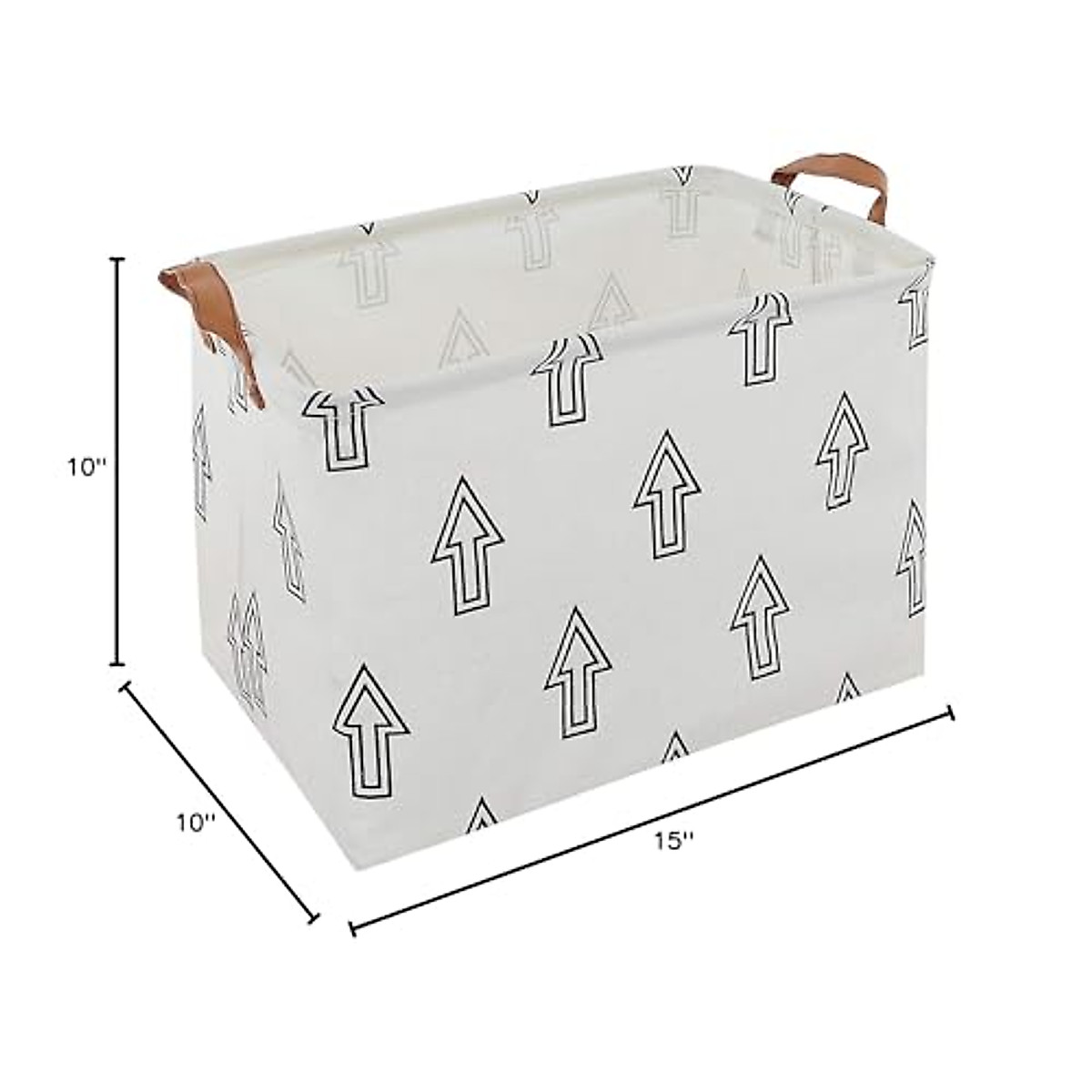 ASKETAM Kid Cute Rectangle Storage Basket Baby Collapsible Toy Storage Bin Nursery Child Playroom Bedroom Decor Clothes Storage Bin Gift Basket(Arrow)