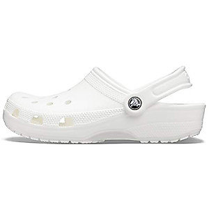 Crocs Unisex-Adult Classic Clogs (Best Sellers), White, 7 Men/9 Women