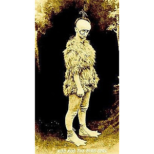 1930's Carnival Sideshow - Koo Koo The Bird Girl - Postcard Poster