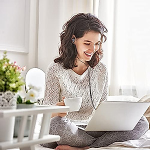 Empsun Wired Earbuds 3Pack Headphones with Microphone Stereo Bass Earphones Noise Isolation Compatible with All Smartphones Tablets iPod IPad MP3 Player That with 3.5 mm Interface(Silver)