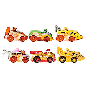 Paw Patrol, True Metal Spark Gift Pack of 6 Collectible Die-Cast Vehicles, 1:55 Scale