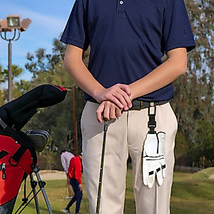 Xxerciz Golf Glove Clip Glove Belt Holder, Work Safety Clip Glove Keeper with Metal Clips Carabiner Work Gloves Construction Gloves Golf Accessories for Men