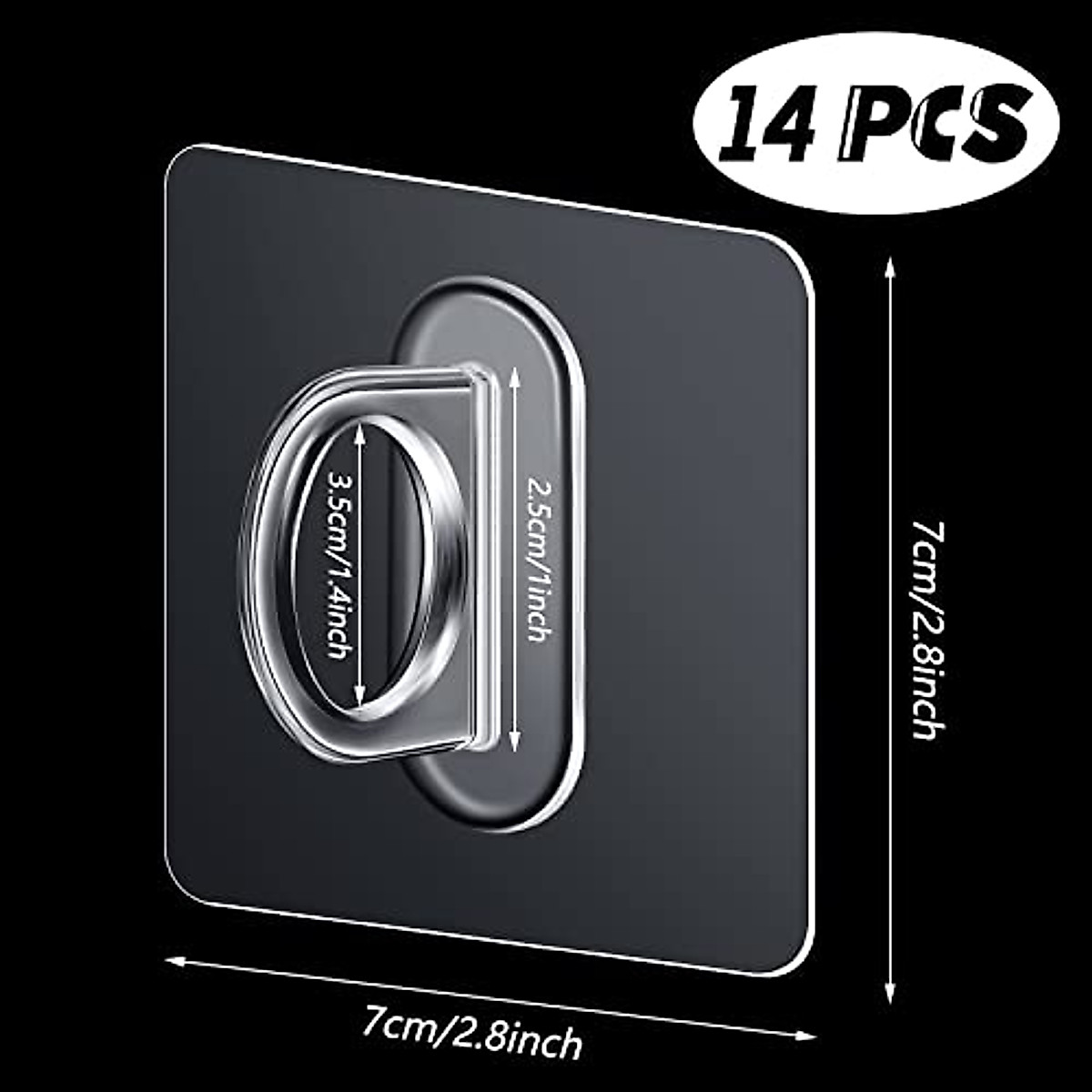 14 PCS Spray Bottle Holder Adhesive Bottle Hooks Clear Spray Bottle Hooks Shower Curtain Rod Holder Wall Mount Utility Hooks Decorative Shower Curtain Hooks for Kitchen Home Bathroom Accessories