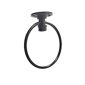 Industrial Towel Ring Rustic Pipe Hand Towel Holder Wall Mounted for Bathroom