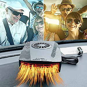 Car Heater Defroster,12V Fast Heating Quickly Defrost Defogger 2 in 1 Heating & Cooling Fan Automobile Windscreen Fan