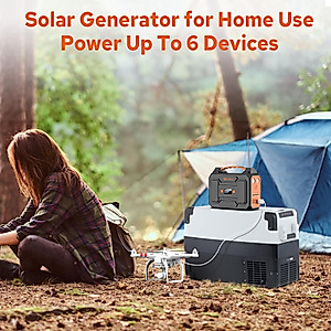Portable Power Station 100W Portable Generator 146Wh 39600mAh External Lithium Battery Pack with USB C, Portable Power Pack with AC Outlet Power Bank for Camping Home Use RV Vanlife Adventures
