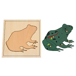 MEYOR Montessori Frog Puzzle for Early Preschool Education Learning Toy