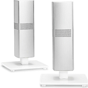 1 Pair of White Table Stand for Bose OmniJewel Lifestyle 650 Home Entertainment System, Speakers Table Stand Replacement