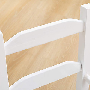 BplusZ KD-21W Child's Rocking Chair Kids Porch Rocker Wooden Classic Indoor Outdoor Age 3-6 White