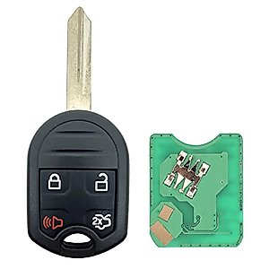 Keyless Remote Car Key Fob Fit for Ford Explorer 2001-2015 Mustang 2005-2014 Expedition 2003-2017 Edge 2007-2015 Focus 2006-2011 Lincoln Mercury Sable CWTWB1U793 (Black)