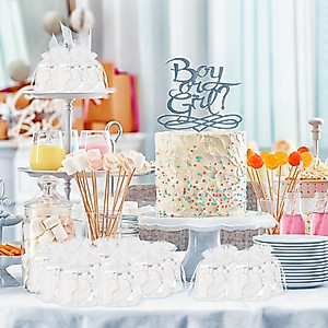 Maxcheck 50 Sets Baby Shower Feet Soaps Bulk Baby Shower Favors for Guests Handmade Scented Soap with Organza Bags Thank You Cards for Girl Boy Baby Shower Gifts Souvenirs Decorations(White)