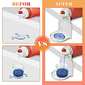 Laundry Detergent Cup Holder 2 Pack, Detergent Drip Catcher Organizer to Keep Room Tidy, Soap Tray Dispenser Laundry Detergent Gadget Fit for Most Softener Liquid Economic Sized Bottles No More Leaks