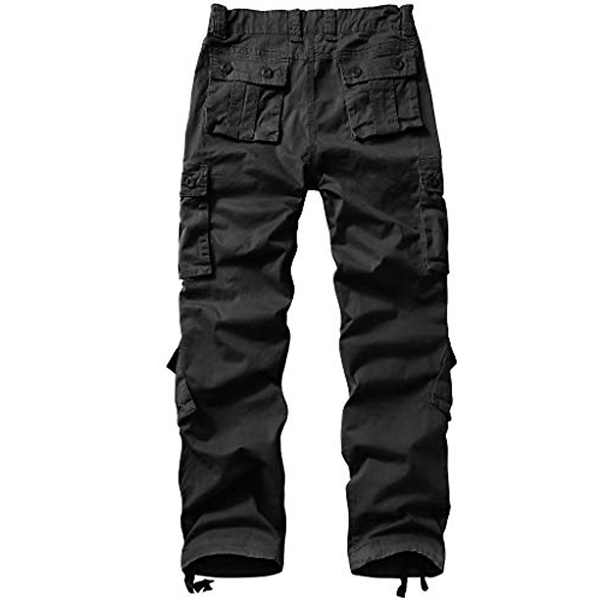 TRGPSG Women's Cargo Pants with Pockets, Outdoor Casual Camo Hiking Pants, Ripstop Construction Work Pants 3209 Black