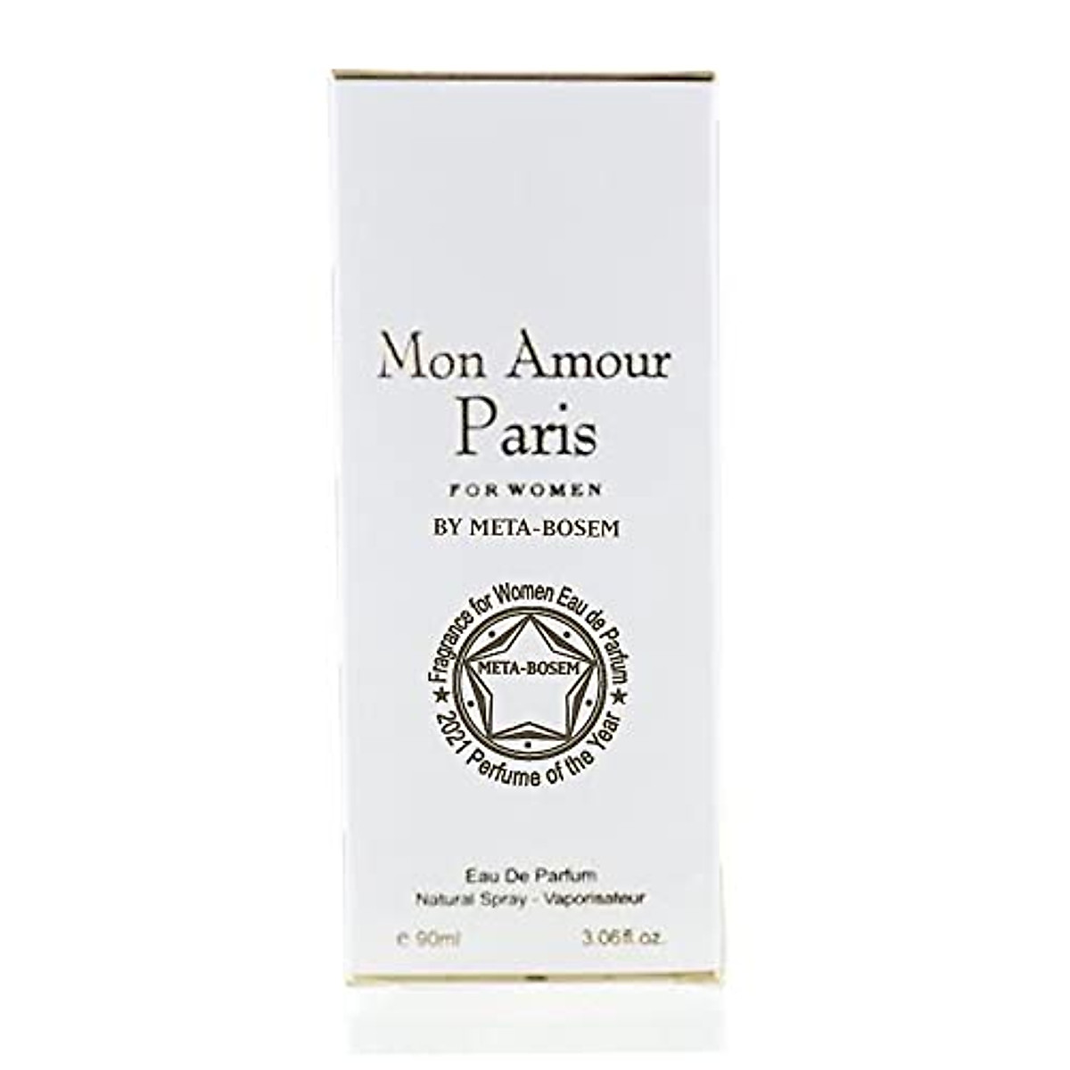 META-BOSEM MON AMOUR PARIS - DONNA BELLA ITALIA, Eau de Parfum Spray for Women, Wonderful Gift, Feminine, Daytime and Casual Use, for all Skin Types, a Classic Bottle, 3.06 Fl Oz
