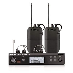 Shure PSM300 P3TR112TW Wireless in-Ear Personal Monitoring System with SE112 Earphones, Twinpack - H20 Band