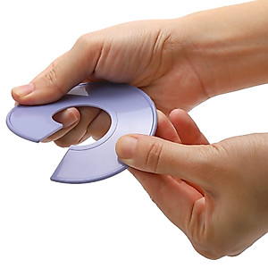 ZOOFOX 80 Pieces Closet Dividers for Hanging Clothes, Colored Clothing Rack Dividers, Round Closet Separator for Home or Clothing Store