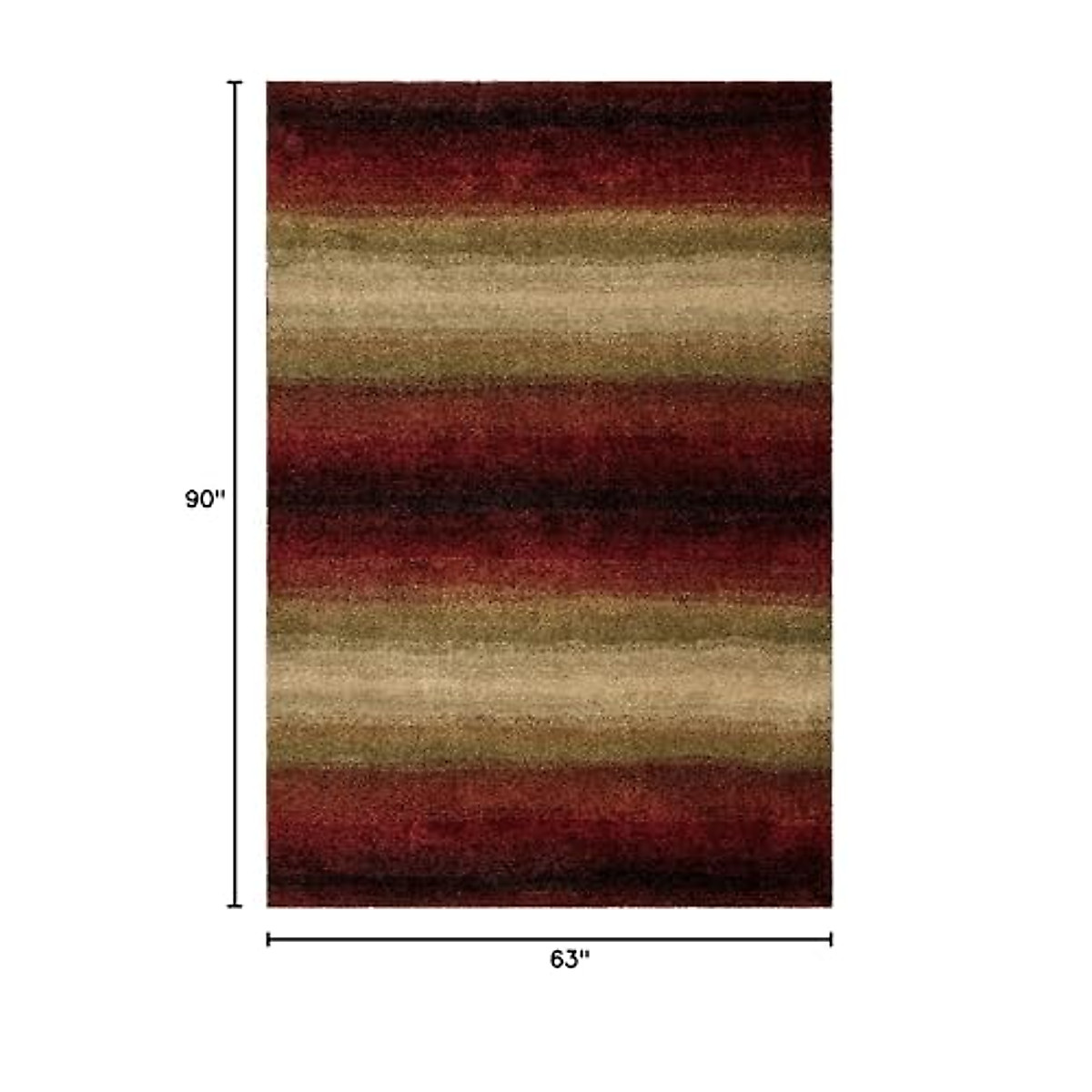 Orian Rugs Wild Weave Lava - Skyline Area Rug, 5'3" x 7'6"