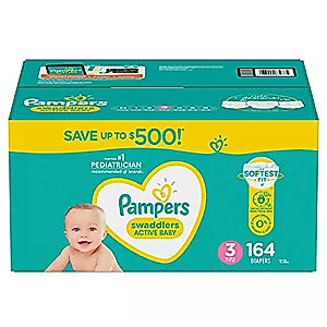 Pampers Swaddlers Disposable Diapers Size 3,164 Count