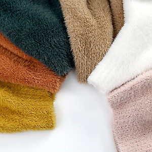 Curipeer Baby Sweater Solid Thick Basis Pullover Sweater Turtleneck Longsleeve Fall Clothes for Baby Girl and Boy White 18-24 Months