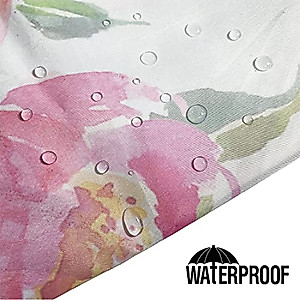 Romantic Angels Highland Cow Shower Curtain Set Get Naked Western Floral Shower Curtains for Bathroom Farmhouse Cute Funny Cow Bathroom Decor Waterproof Fabric 72 * 72 Inch with 12 PCS Hooks