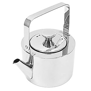 L Steel Tea Kettle With Strainer Thickened Metal Whistling Teapot With Ergonomic Handle For All Stovetop Small, 1L L Steel Tea Kettle (Medium, 1.3L)