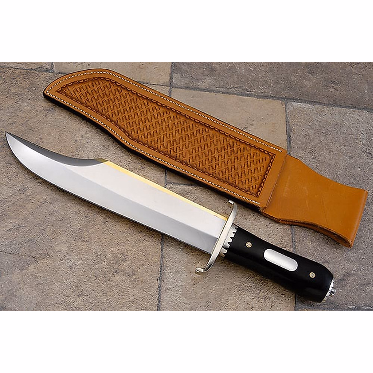 hunting knives Iron Mistress knife Beautiful Custom Handmade D2 Steel Bowie Knife in handle Micarta Iron Mistress Hunting knife, HK-875, Silver, Black, Brown