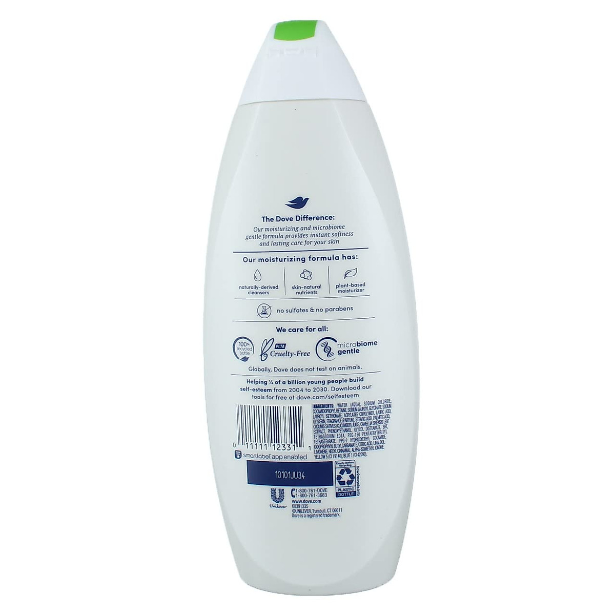 Dove go fresh Refreshing Body Wash Revitalizes and Refreshes Skin Cucumber and Green Tea Effectively Washes Away Bacteria While Nourishing Your Skin 12 oz