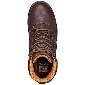Timberland PRO Men's 26078 Titan 6" Waterproof Safety-Toe Work Boot Industrial, Brown, 12