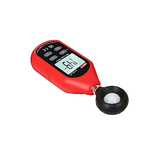 UNI-T Light Meter UT383BT Lux Meter Lumens Digital Illuminance Meter 0~199900 Lux (0~18500 FC) Foot Candles Luxmeter for Film Photography Plants Photometer Lighting Intensity Brightness Measurement