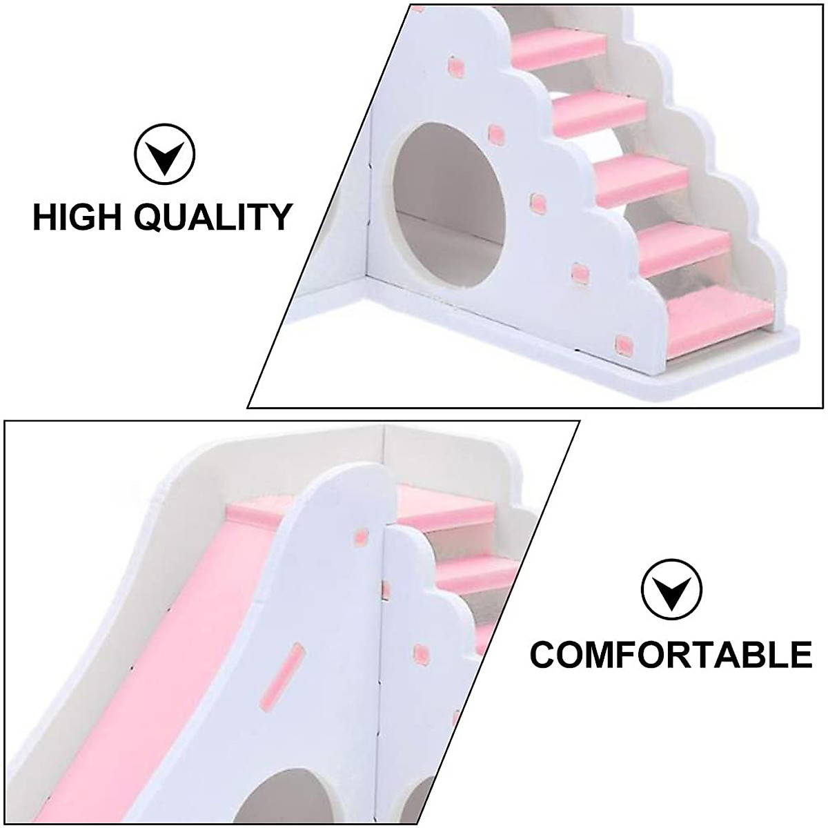 POPETPOP 1pc Pet Slide Hamster Sliding Ladder House Slide Playground Hamster House Colored Hamster Nest Pet Hamster House Pet Hamster Toy Hamster Hideout Hamster Playground House