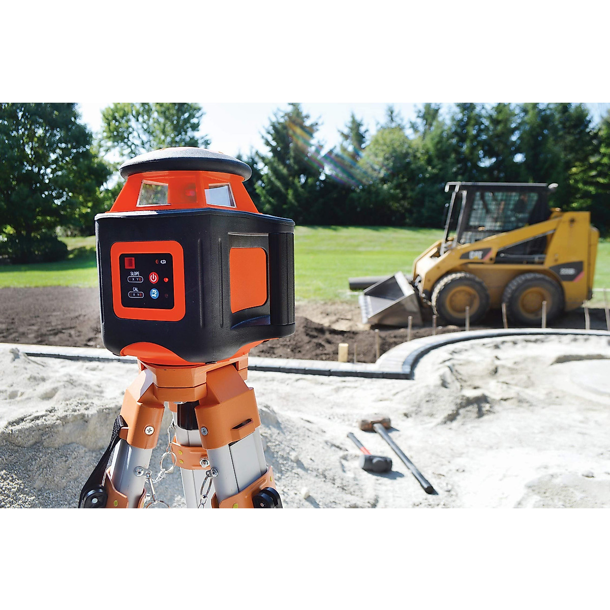 Johnson Level & Tool 40-6535 High Accuracy Dual Slope Rotary Laser Kit, Red, 1 Kit