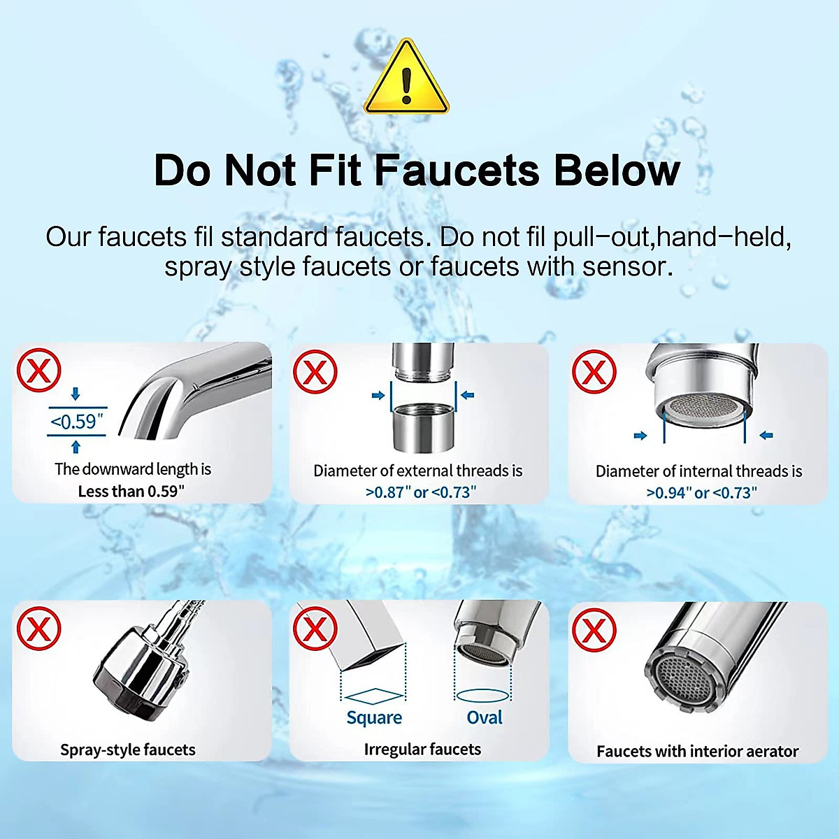 RUN.SE Countertop Filtration System, 304 Food-Grade Stainless Steel,8000 Gallons Alkaline Water Filter, Reduces 99% of Chlorine, Heavy Metals, Bad Taste (1 Filter Included)