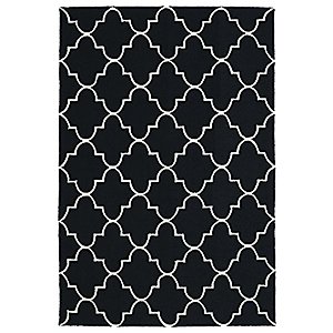 Kaleen Rugs Escape Indoor/Outdoor Rug, Black, 9' x 12'