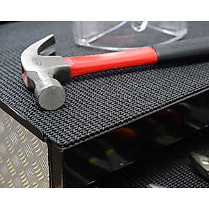 Con-Tact Brand Grip-N-Stick Durable Self-Adhesive Non-Slip Shelf and Drawer Liner, 18" x 4', Black, 6 Rolls