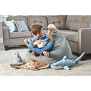 Wild Republic Zebra Shark Plush, Stuffed Animal, Plush Toy, Gifts for Kids, Living Ocean 30 Inches