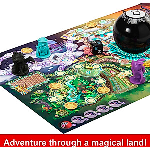 Mattel Games Magic 8 Ball Magical Encounters Board Game for Kids, Cooperative Family Game with Real Magic 8 Ball