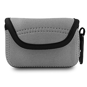 Mega Gear Canon PowerShot SX620 HS Ultra Light Neoprene Camera Case, with Carabiner - Gray - MG815