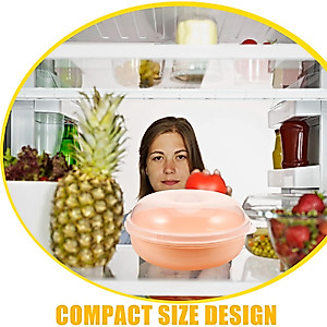 ABOOFAN 3pcs Bagel Fresh Holder Container Sandwich Containers Round Donut Keeper Holder Fresh Saver Muffin Bread Fruit Storage Box Food Container for Fridge Take Out Box