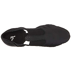 Leo Women's Jazz Sandal Dance Shoe, Black, 9 Medium US
