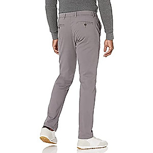 Amazon Essentials Men's Slim-Fit Casual Stretch Khaki Pant, Dark Grey, 31W x 30L