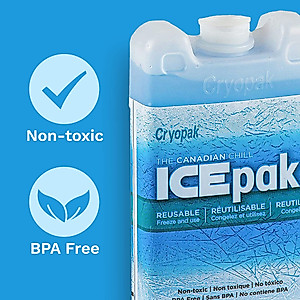 Cryopak Hard Shell Reusable Ice Pack, 3x5 (Pack of 4)