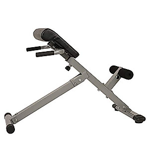 Sunny Health & Fitness SF-BH6629 45 Degree Hyperextension Roman Chair Grey