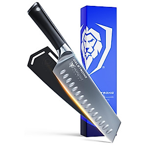 Dalstrong Santoku Knife - 7 inch - Vanquish Series - Forged High Carbon German Steel - POM Handle - Razor Sharp Kitchen Knife Gift- Asian Vegetable Knife - NSF Certified