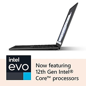 Microsoft Surface Laptop 5 13.5" Touchscreen Notebook - 2256 x 1504 - Intel Core i7 12th Gen i7-1265U - Intel Evo Platform - 32 GB Total RAM - 512 GB SSD - Matte Black