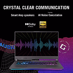 ASUS ROG Strix G15 (2022) Gaming Laptop, 15” 16:10 FHD 144Hz, GeForce RTX 3050, AMD Ryzen™ 7 6800H/HS, 16GB DDR5, 512GB PCIe SSD, Wi-Fi 6E, Windows 11, G513RC-ES73, Eclipse Gray