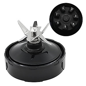 Anbige Replacement Parts 7-Fins Blade and Gasket, Compatible with Ninja Blender Chef 1500W CT800C CT805 CT810 and CT815A